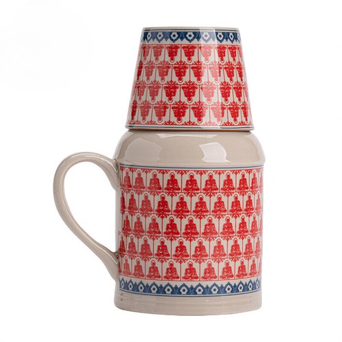 Office Home Drinking Ru Kiln with Lid Small Warm Pot Ceramic Tea Cup ...