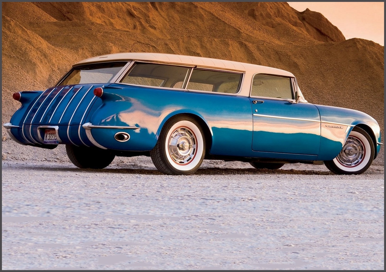 1954 CHEVROLET CORVETTE Station Wagon Concept Car PHOTO (208-d) | eBay