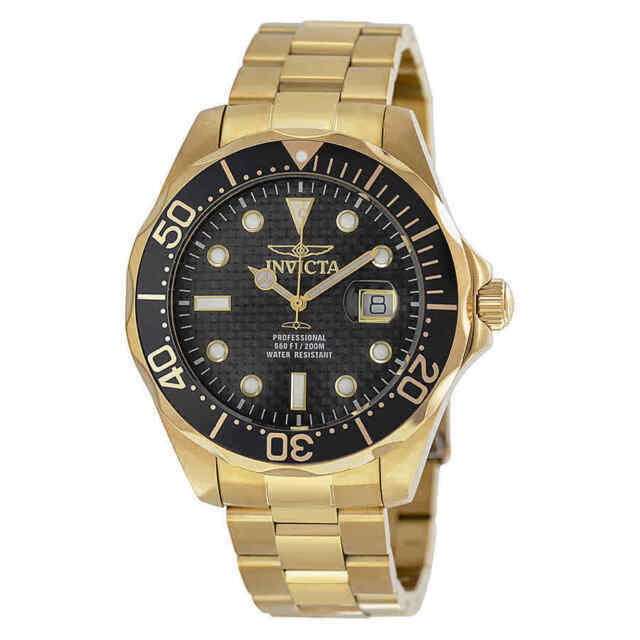 Invicta Pro Diver 14356 47 mm Stainless Steel Case with Gold Stainless ...