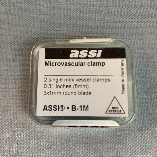 Assi Microvascular Clamps B-1M, 2 In Sealed Box | eBay