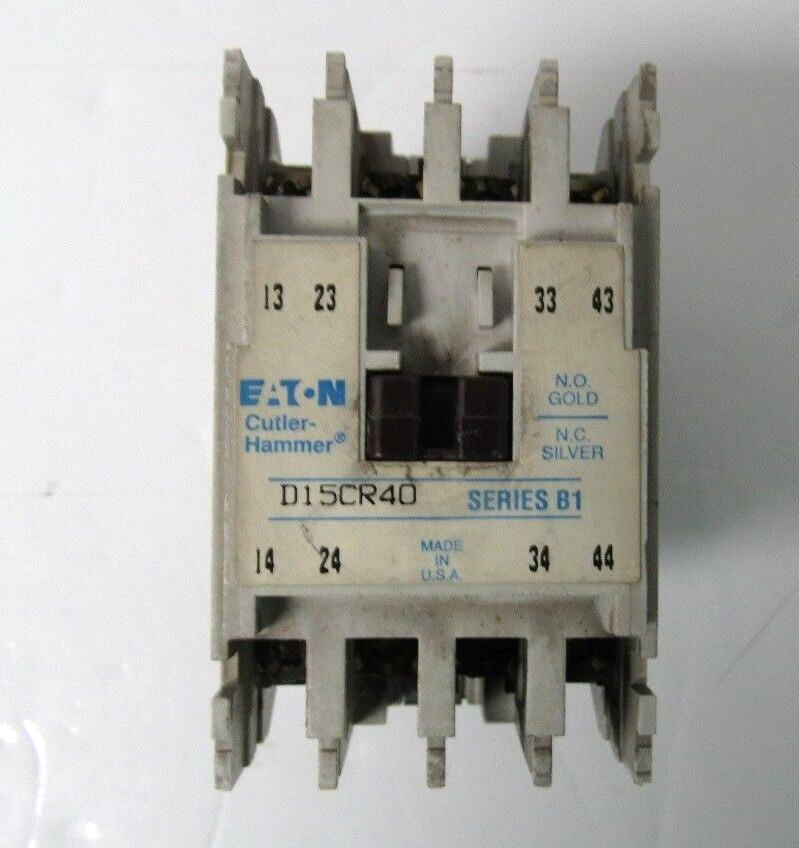EATON CUTLER-HAMMER D15CR40 SER B1 CONTACTOR | eBay