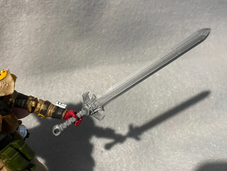 Action Figure Diorama Accessory Fantasy Long Sword Weapon 1/12 Scale US ...