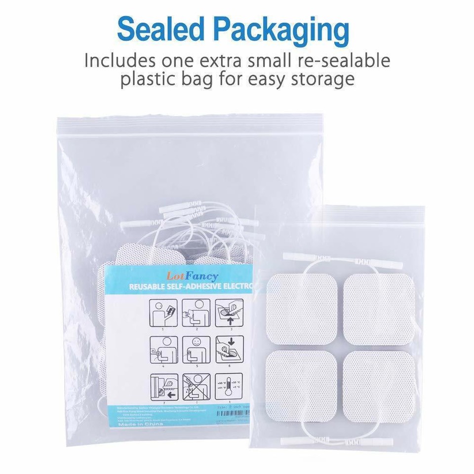 40 TENS Electrode Pads EMS Replacement Unit 7000 3000 2x2 Muscle ...