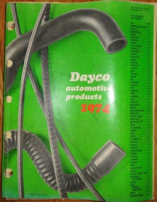 1974 Dayco Parts Catalog 1950s thru 1974 | eBay