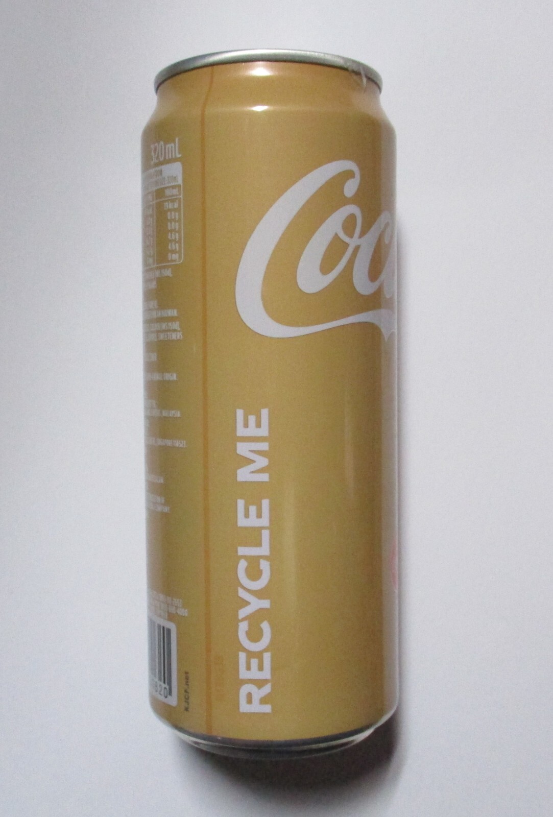 Empty COCA-COLA Flavours VANILLA can SINGAPORE Tall 320ml Coke Cream ...