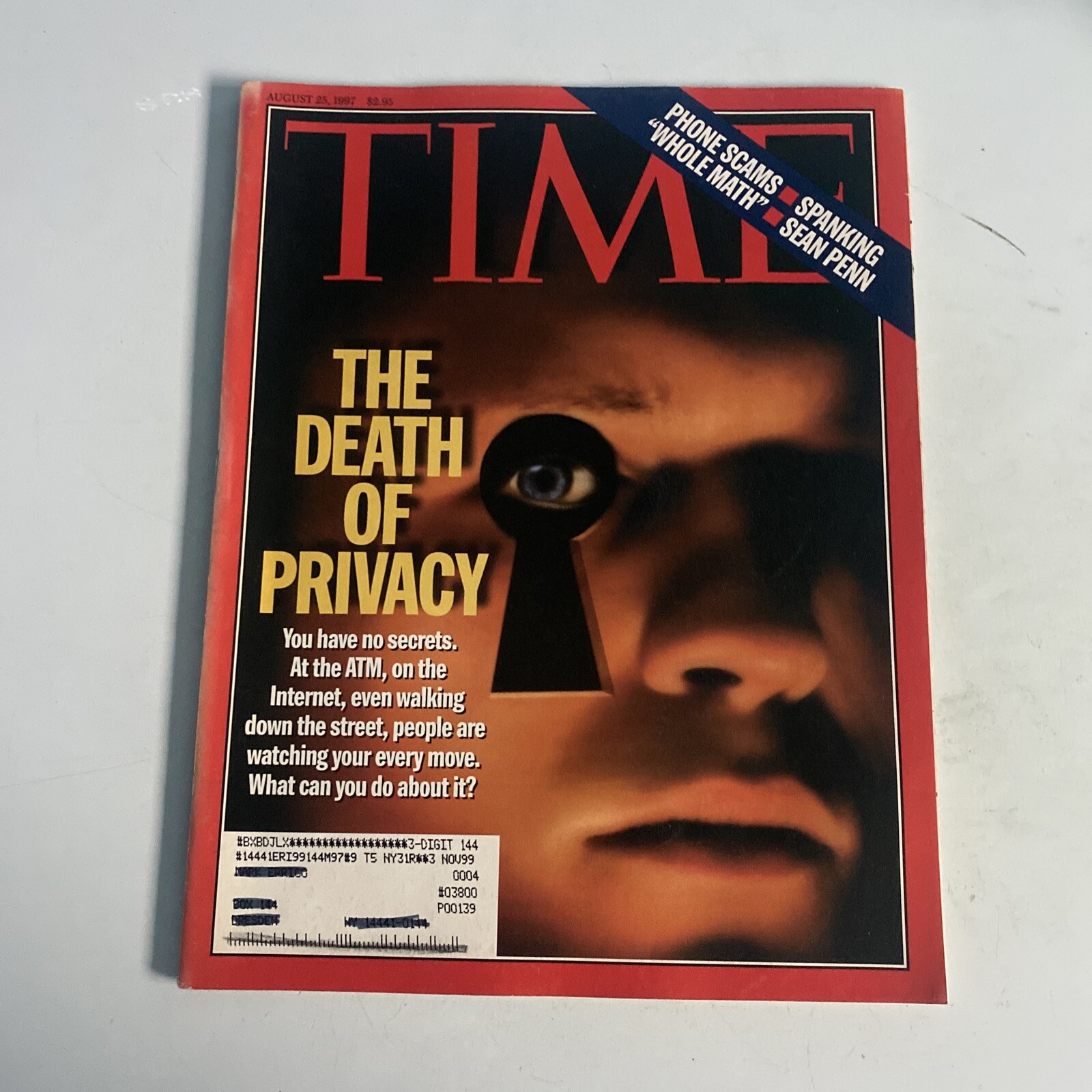 1997 August 25 Time Magazine, The Death Of Privacy (CP387) | eBay