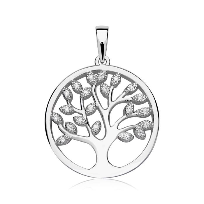 Tree of Life Zirconia Pendant 925er Silver Symbol Jewelry | eBay