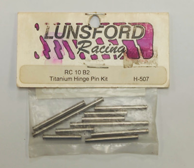 LUNSFORD RACING RC10 B2 Titanium Hing Pin Kit H-507 VINTAGE RC NOS | eBay
