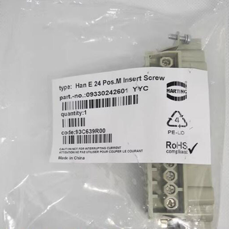 10PCS/Lot New 09330242601 Harting Heavy Duty Connector Han 24 E STI-S ...