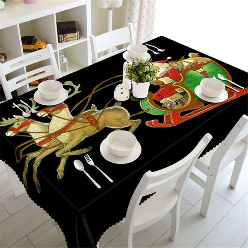 Moose In Dark 3D Tablecloth Table cover Cloth Rectangle Wedding Party ...