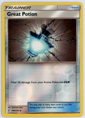 Pokemon TCG Great Potion 198/236 Sm-Unified Minds Reverse Holo | eBay