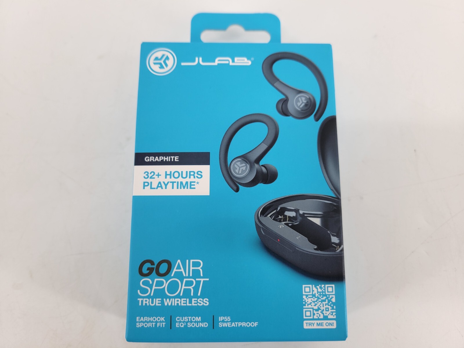 JLab Go Air Sport True Wireless Bluetooth Earbuds with Charging Case ...