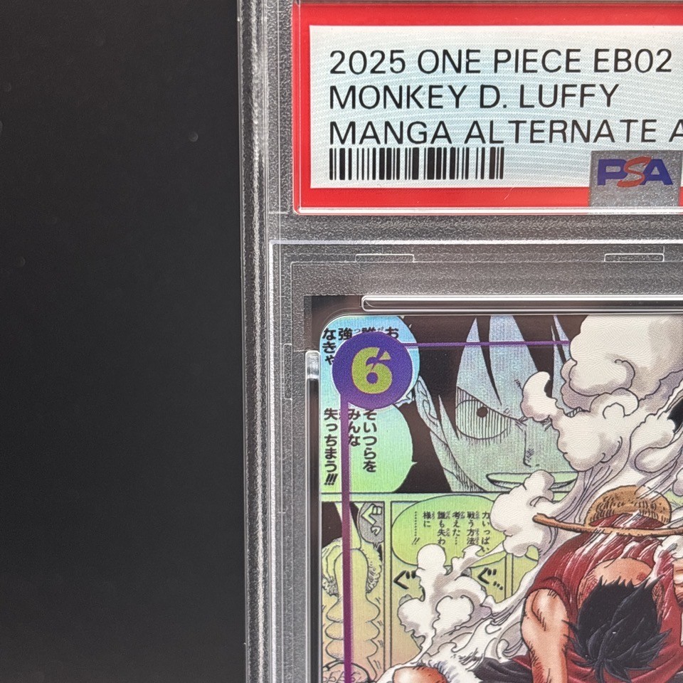 PSA 10 Luffy SEC EB02-061 Manga Alt Art Parallel 25th One Piece Card ...