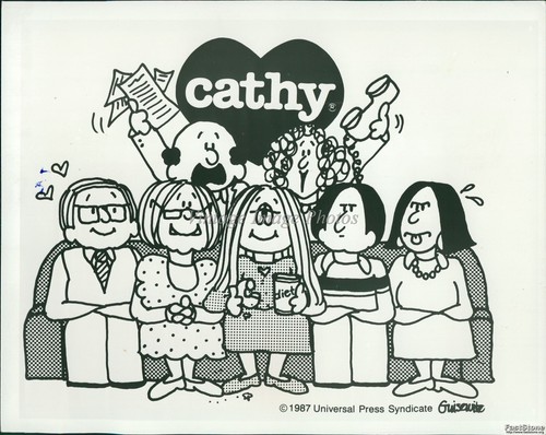 1987 Cathy With Family And Friends On Animated Cbs Special Television ...