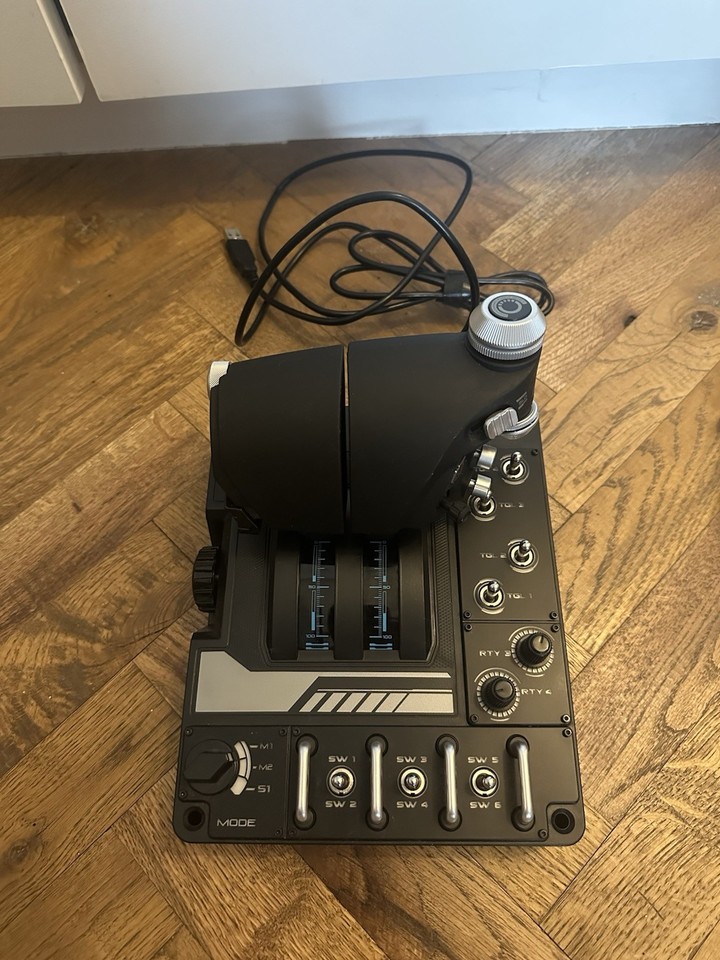 Logitech X56 Hotas Throttle and Stick Flight Controller **READ ...
