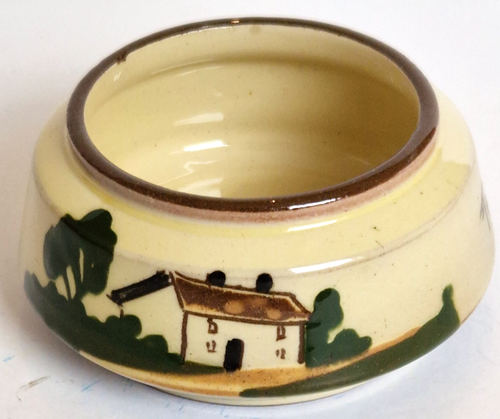 Devon Motto Ware Sugar Bowl Take A Little Sugar Vintage Cottage Pottery ...