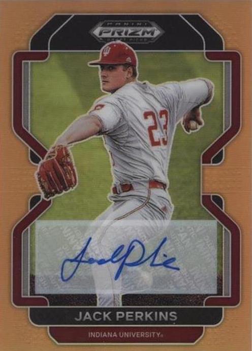 2022 Panini Prizm Draft Picks - Jack Perkins #PDP154 Neon Orange Prizm ...