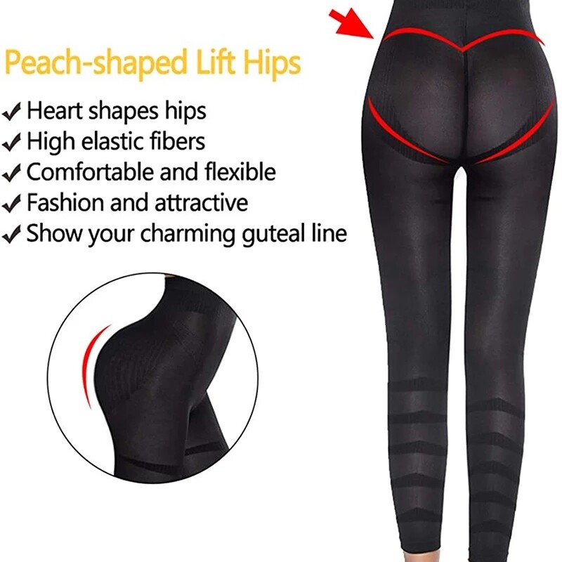 Slimming Anti Cellulite Compression Leggings Leg Shaper High Waist ...