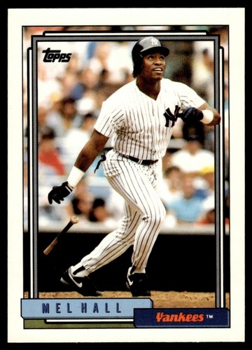 1992 Topps #223 Mel Hall New York Yankees | eBay