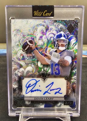 2024 Wild Card 7 Card Studs Devin Leary Platinum Kaleidoscope Rookie ...