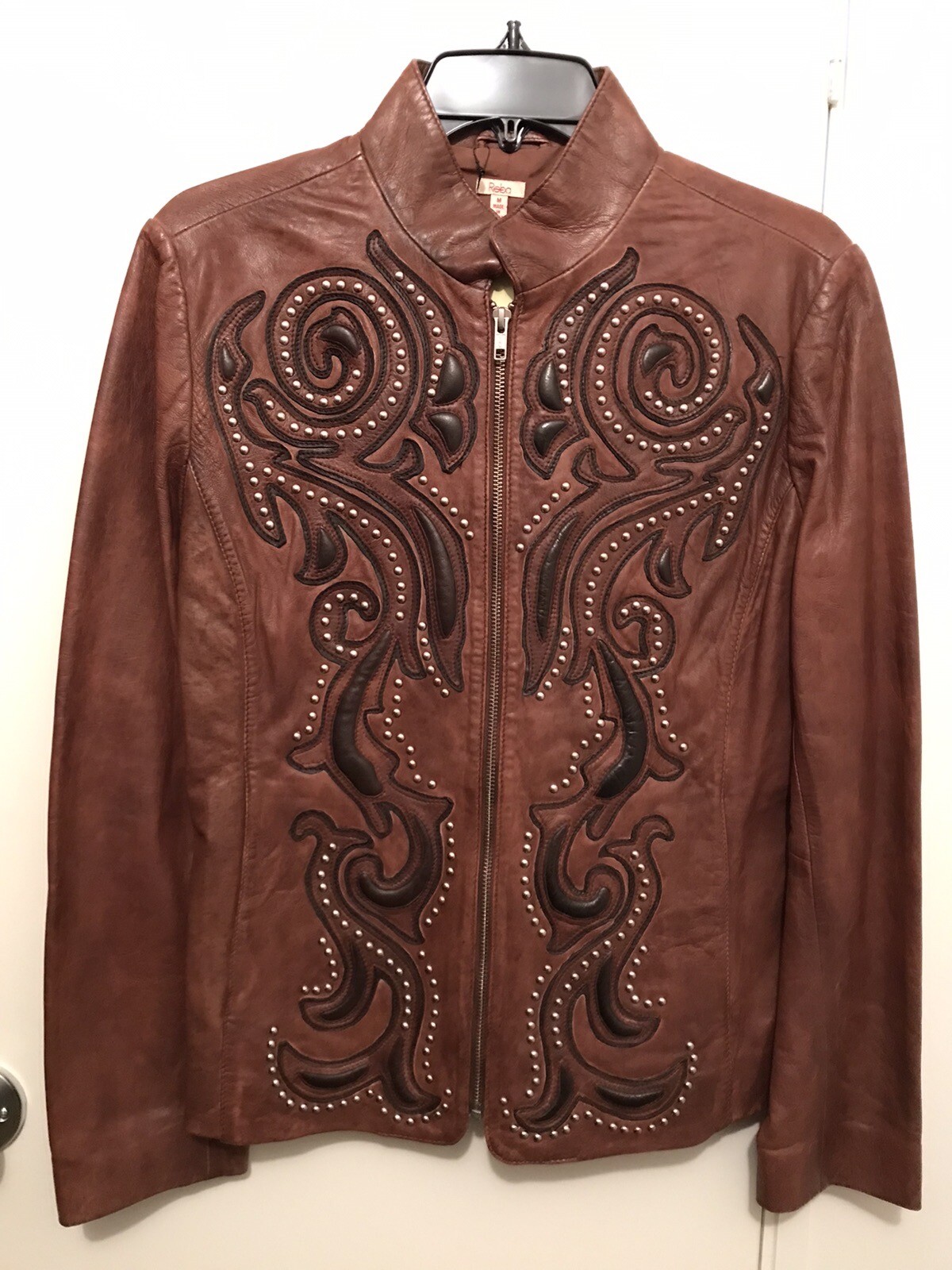 Genuine Reba Leather Western Tooled New Jacket | eBay