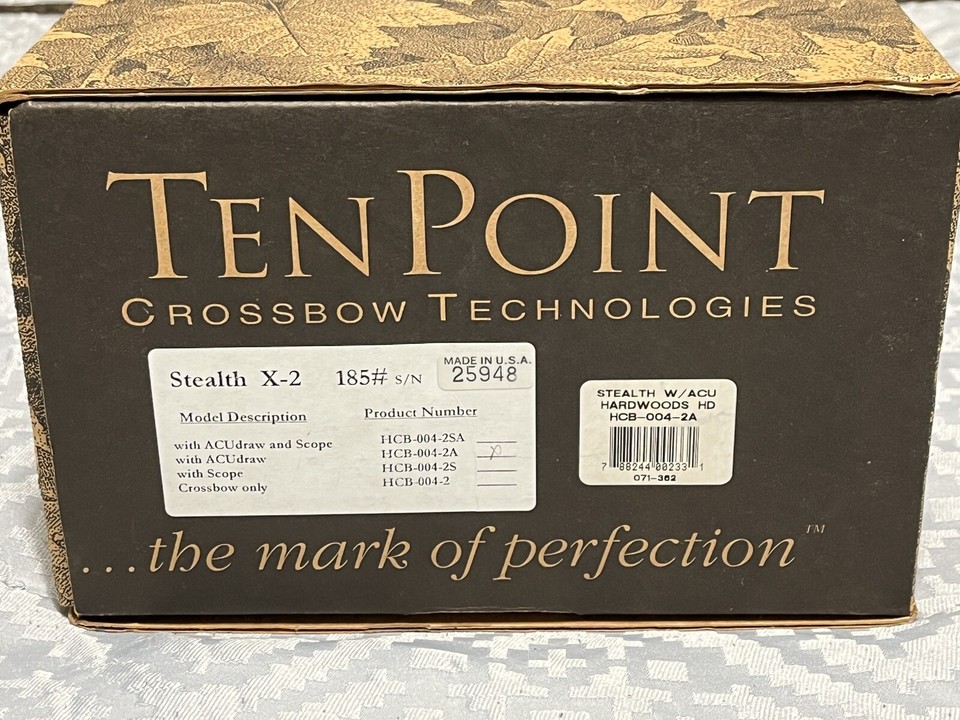 Ten-point Stealth X-2 Crossbow w/ ACU Draw | eBay