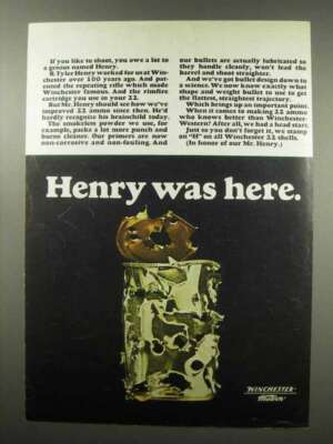 1967 Winchester Western 22 Ammo Ad - Henry was Here | eBay