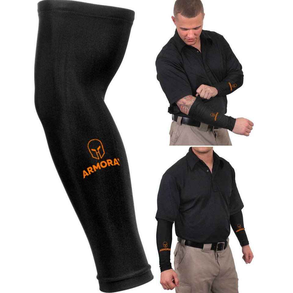 Tattoo Cover Up Arm Sleeves 1 to 5 Pair BLACK for Men Women Compression ...