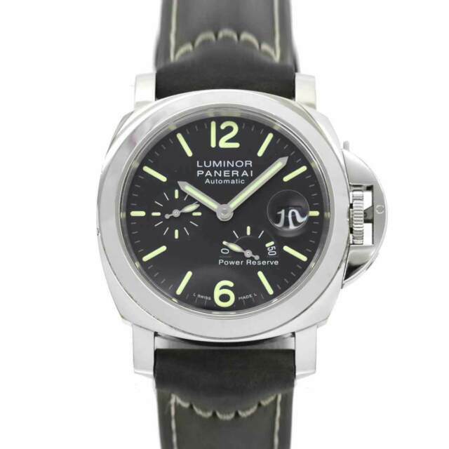 Panerai Luminor Men's Black Watch with Gray Leather Strap - PAM01090 ...