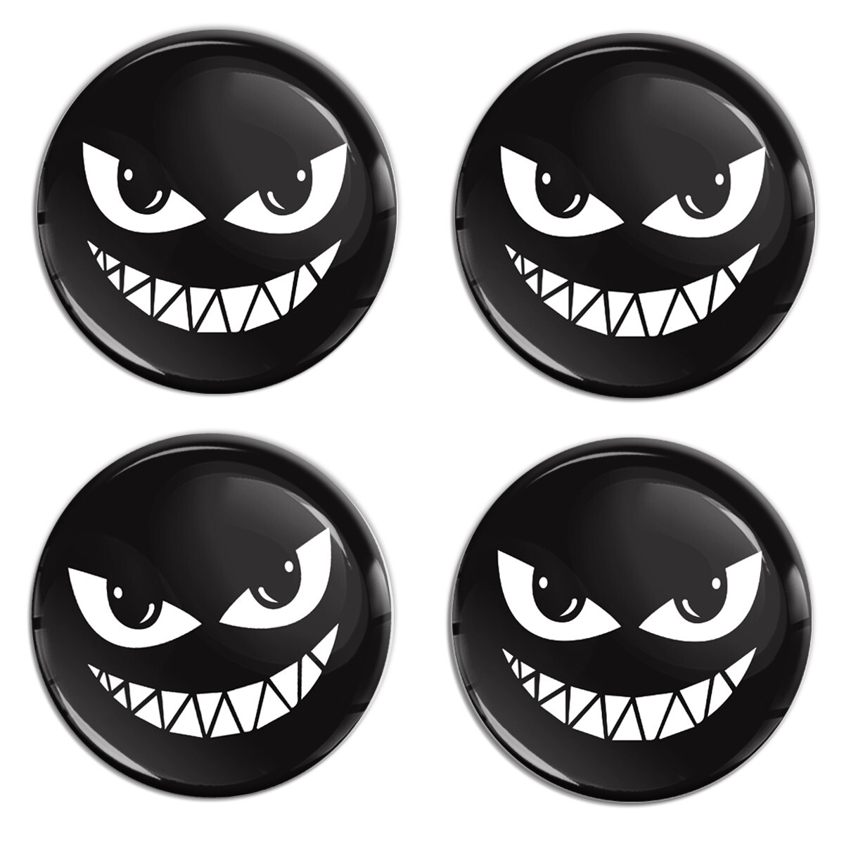 Set 4x 70mm 3D Silicone Stickers for Wheel Center Cap Hubcap Decal ...