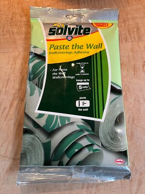 Solvite Paste The Wall Wallpaper Paste Sachet 5 Roll Smooth Easy Quick ...