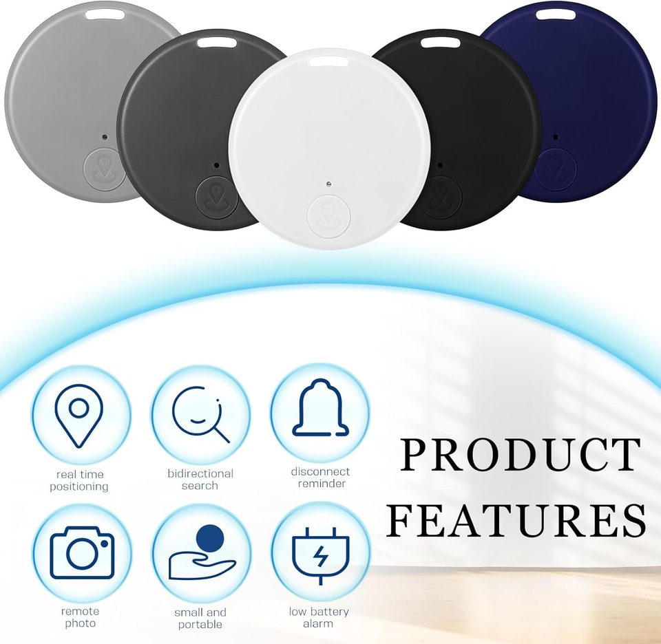 🔑 5-Pack Smart GPS Tracker Key Finder – Anti-Loss for Pets, Keys ...