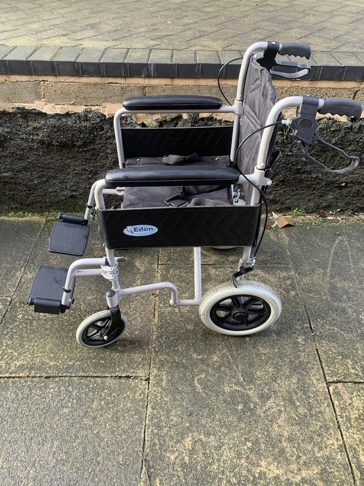 Excel Eden E Lite Lightweight Transit Folding Wheelchair, RRP £199, Can ...