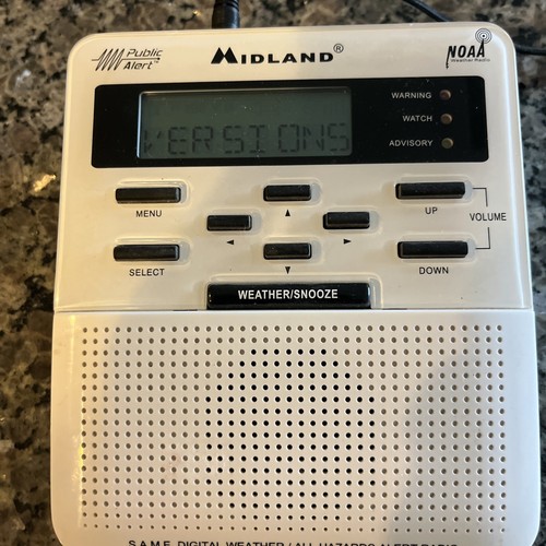 RARE Midland WR-100 Version 5 SAME Digital Weather/Hazard Alert Monitor ...