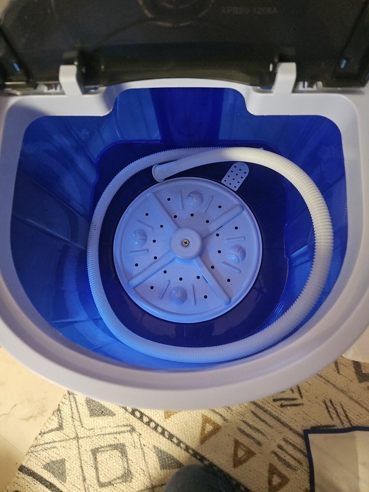 Bubble Bag Dude Mini Portable Washing Machine Laundry w/ Spinner Timer ...