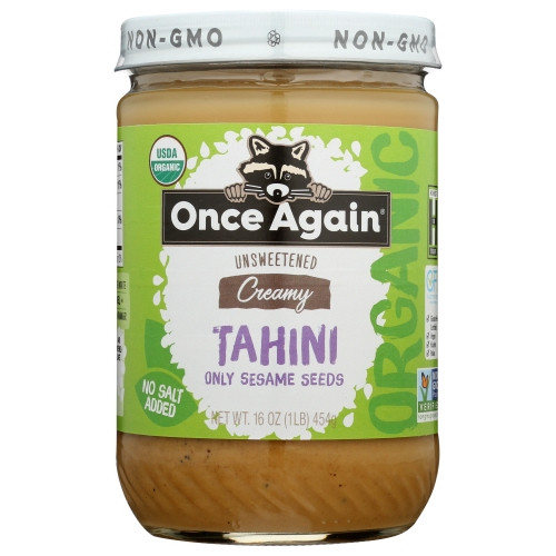 Organic Unsweetened Tahini Creamy 16 Oz(Case Of 6) By Once Again | eBay
