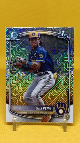 Luis Pena SP 2025 Bowman Chrome 1st Mega Box Mojo Refractor #BCP-38 ...