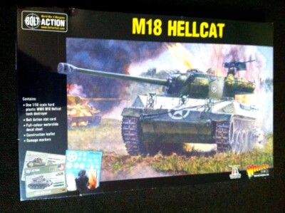 Warlord Games Bolt Action 28mm Italeri 1/56 M18 Hellcat Tank Destroyer Model | eBay
