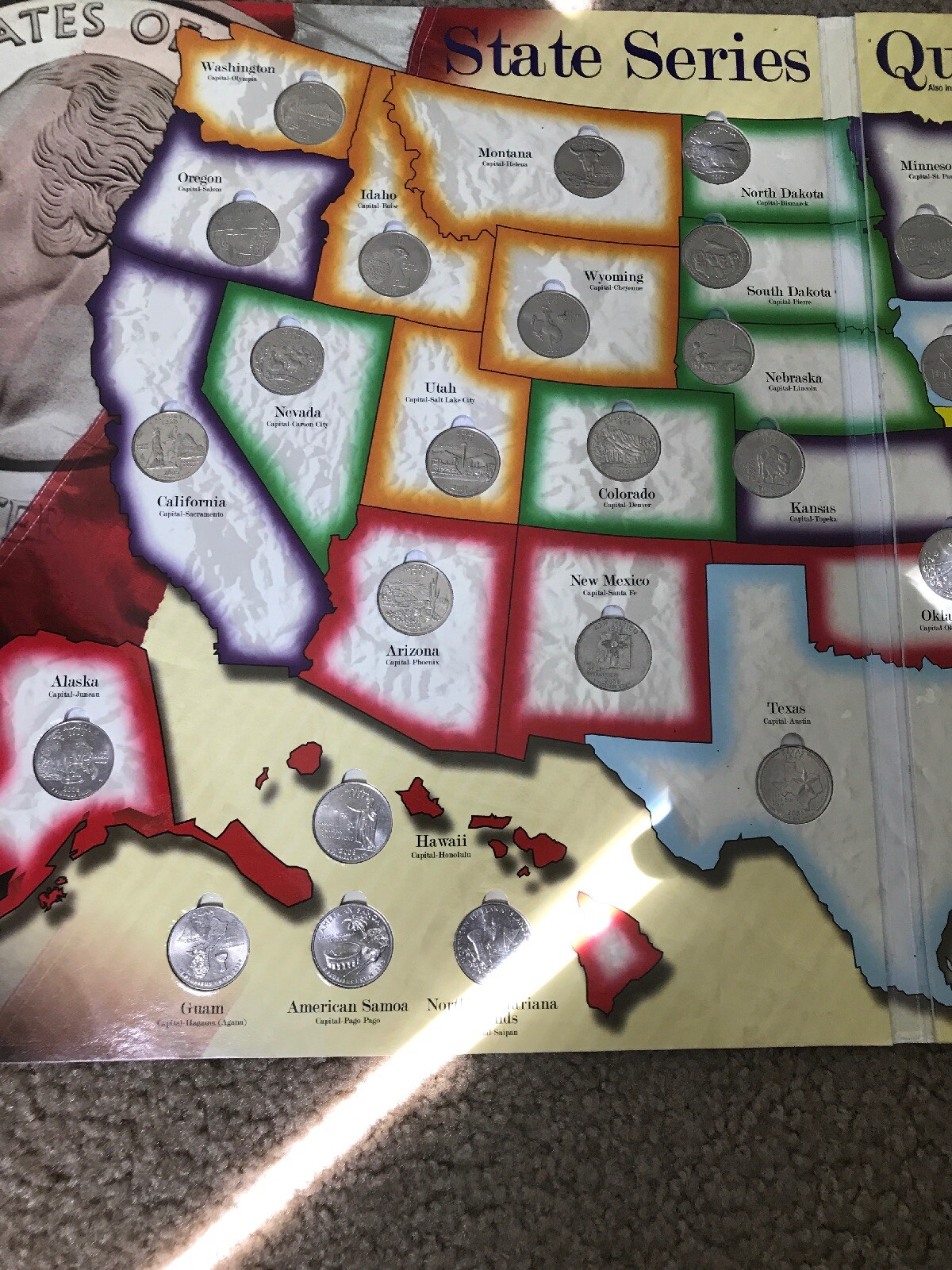 1999-2008 FIFTY 50 STATES QUARTER COLLECTION -Collectors Book sealed ...