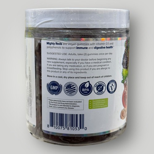 Gundry Mighty REDS Dietary Supplement Gummies 120 Count Berry Flavor | eBay