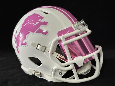 Lions Breast Cancer Awareness Mini Helmet🔥🔥🔥 | eBay