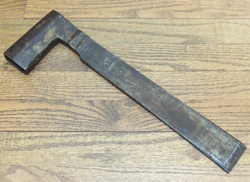 RARE H. OLSEN PUSH STYLE MORTISE AXE-TIMBER FRAMING-CHISEL-TWYBILL ...