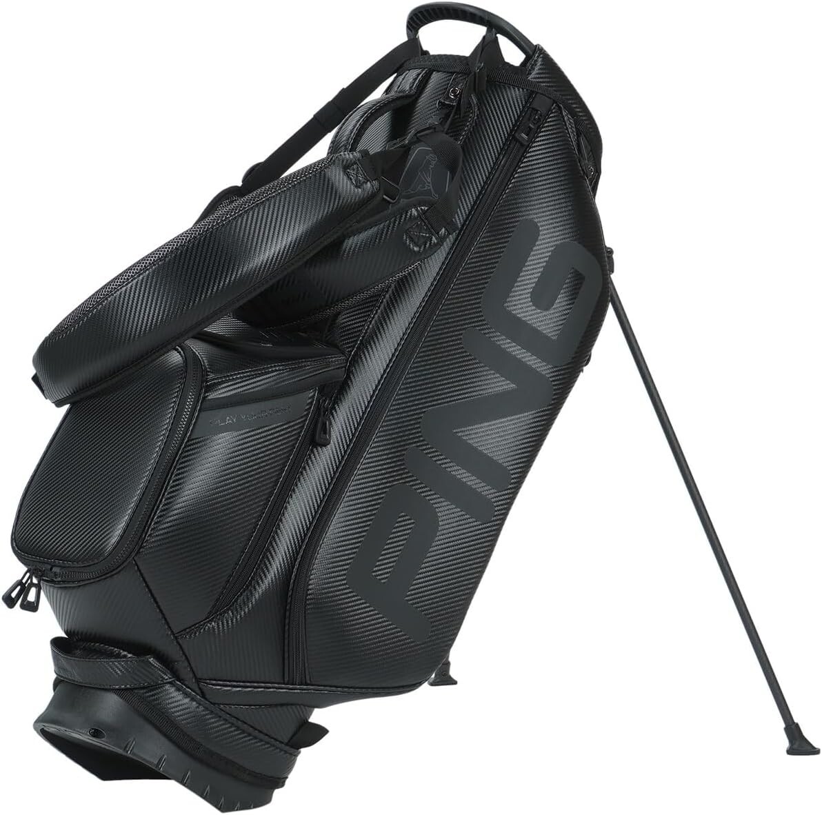 PING Stand Caddy Bag CB-P2307 Hoofers Tour Black | eBay