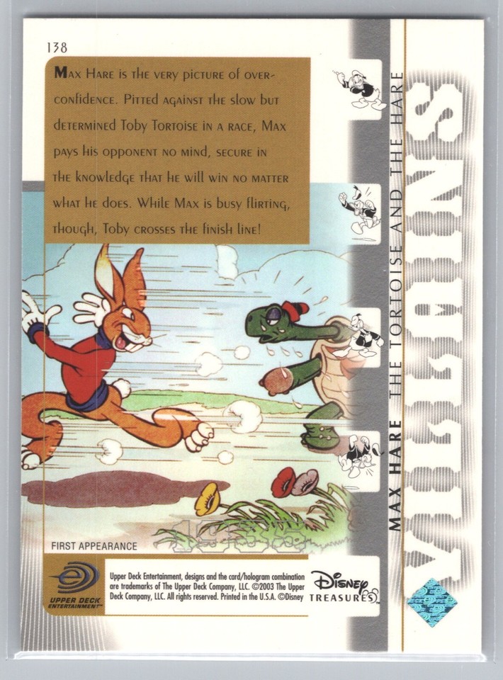 2003 Disney Treasures #138 - Villains - Max Hare The Tortoise and The ...