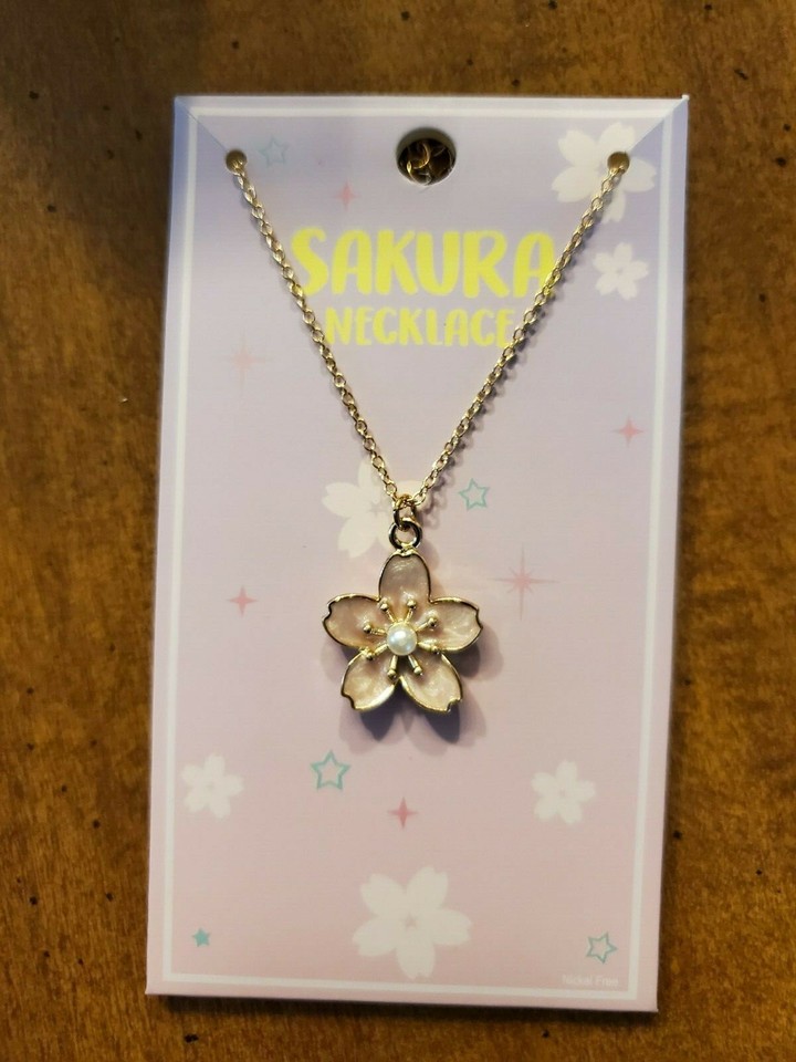 Sakura Necklace, NiB! Cute gift for girls! | eBay