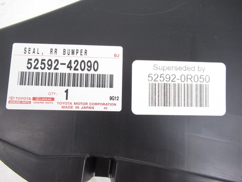 Genuine OEM Toyota 52592-0R050 Driver Rear Bumper Side Seal 2016-2018 ...