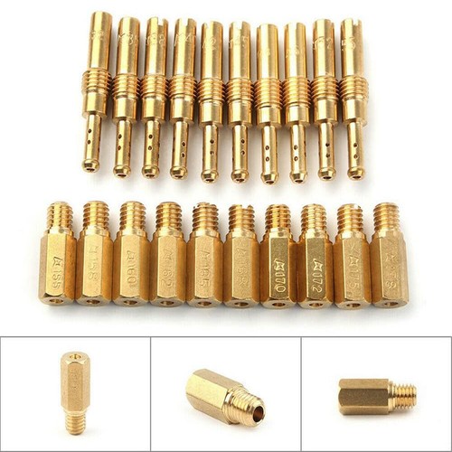 10Pcs Carburetor Main JETS kit & 10Pcs Slow Pilot Jet for PWK Keihin ...