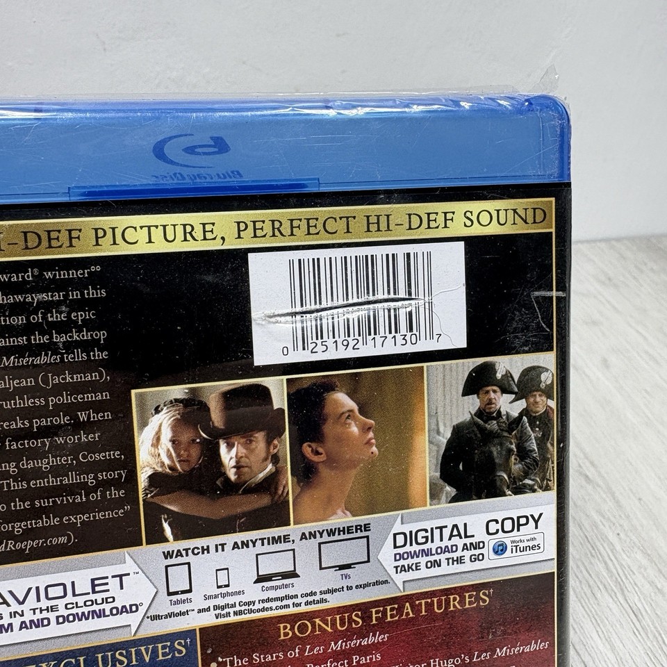 Les Miserables ( Blu-ray ) Brand New Sealed - Additional DVD's Ship ...