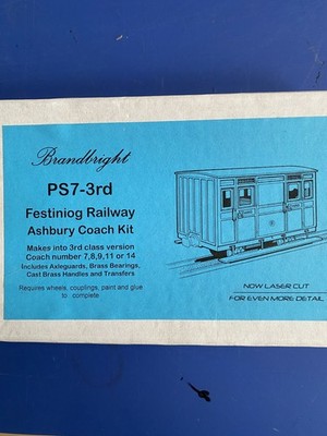 16mm scale SM32 Brandbright PS7 - 3rd class coach kit | eBay UK