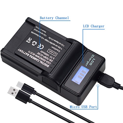 Digital Camera Battery Charger DB-70 DB70 for Ricoh Caplio CX1 CX2 R6 ...